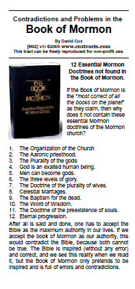 mor02 Contradictions and errors in the book of Mormon - Christian Tracts